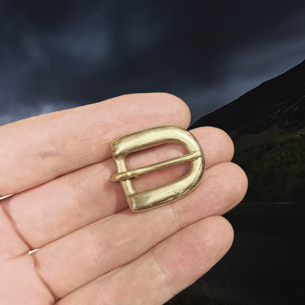 Plain Brass D-Buckles For Reenactment Viking Belts