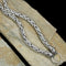 10mm Silver King Chain Necklace with Ferocious Wolf Heads