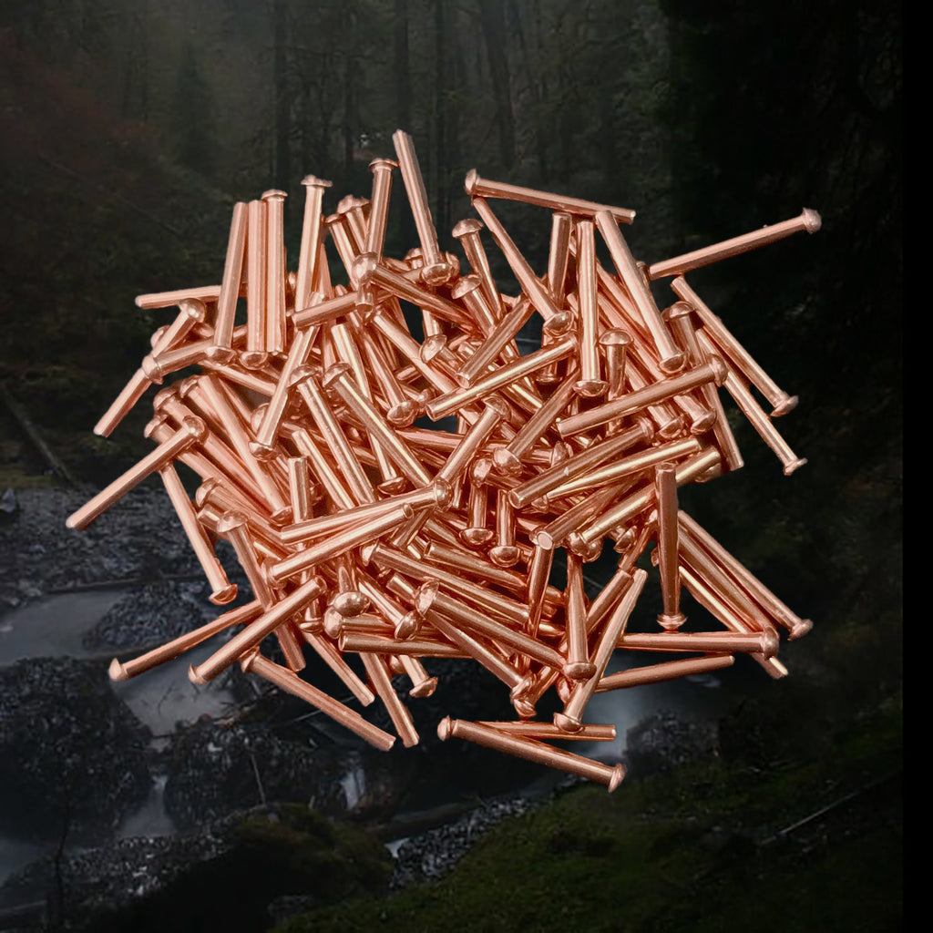 Dome Head Copper Rivets - 1/16 Inch - Leather Craft Supplies