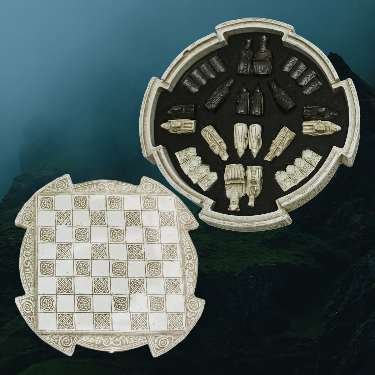 Lewis Viking Chess Sets | Viking Dragon