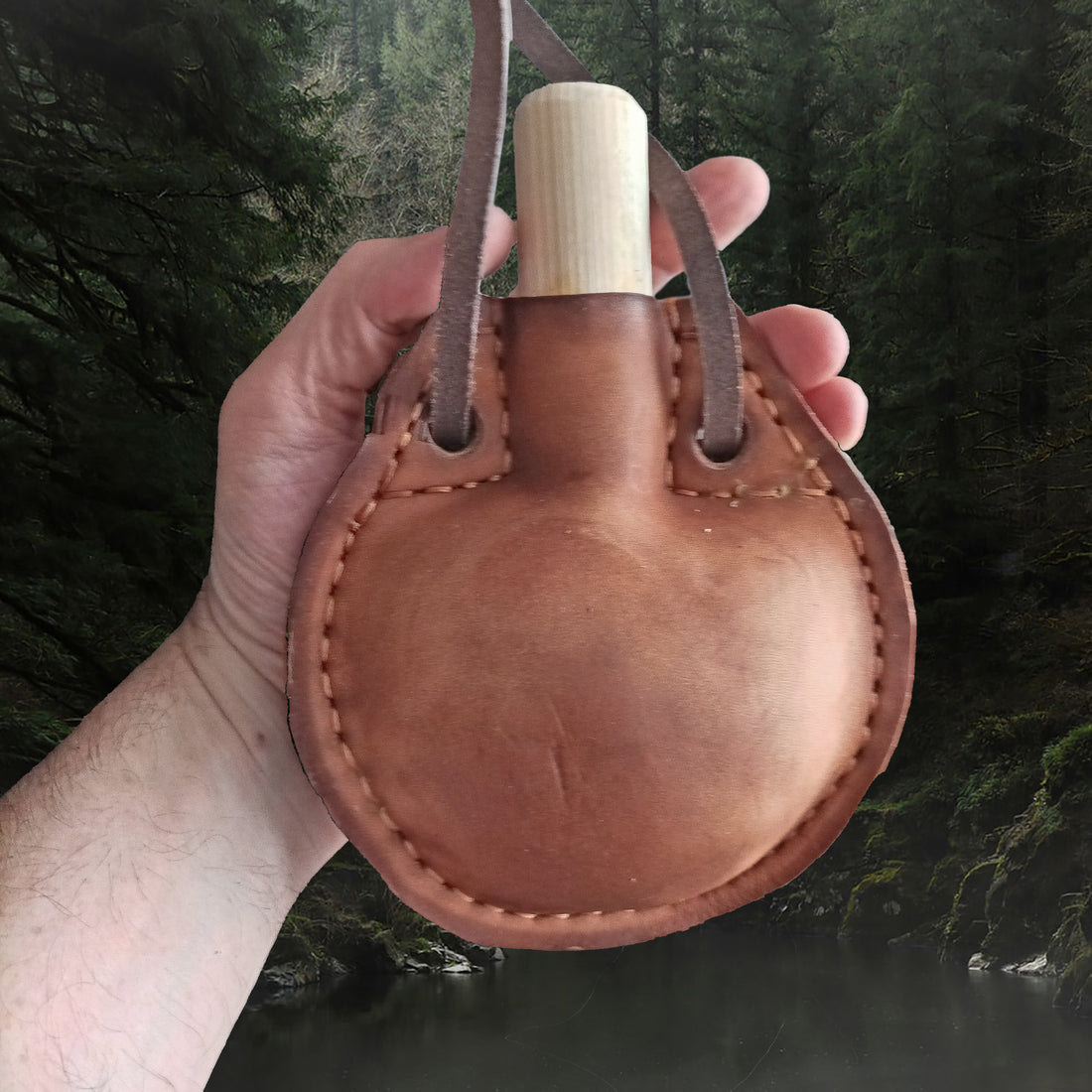 Leather Viking Water Bottles | Viking Dragon