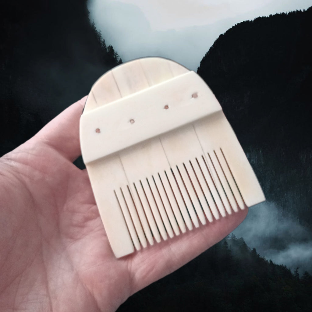 Triangular Bone Viking Comb - Viking Hair Accessories