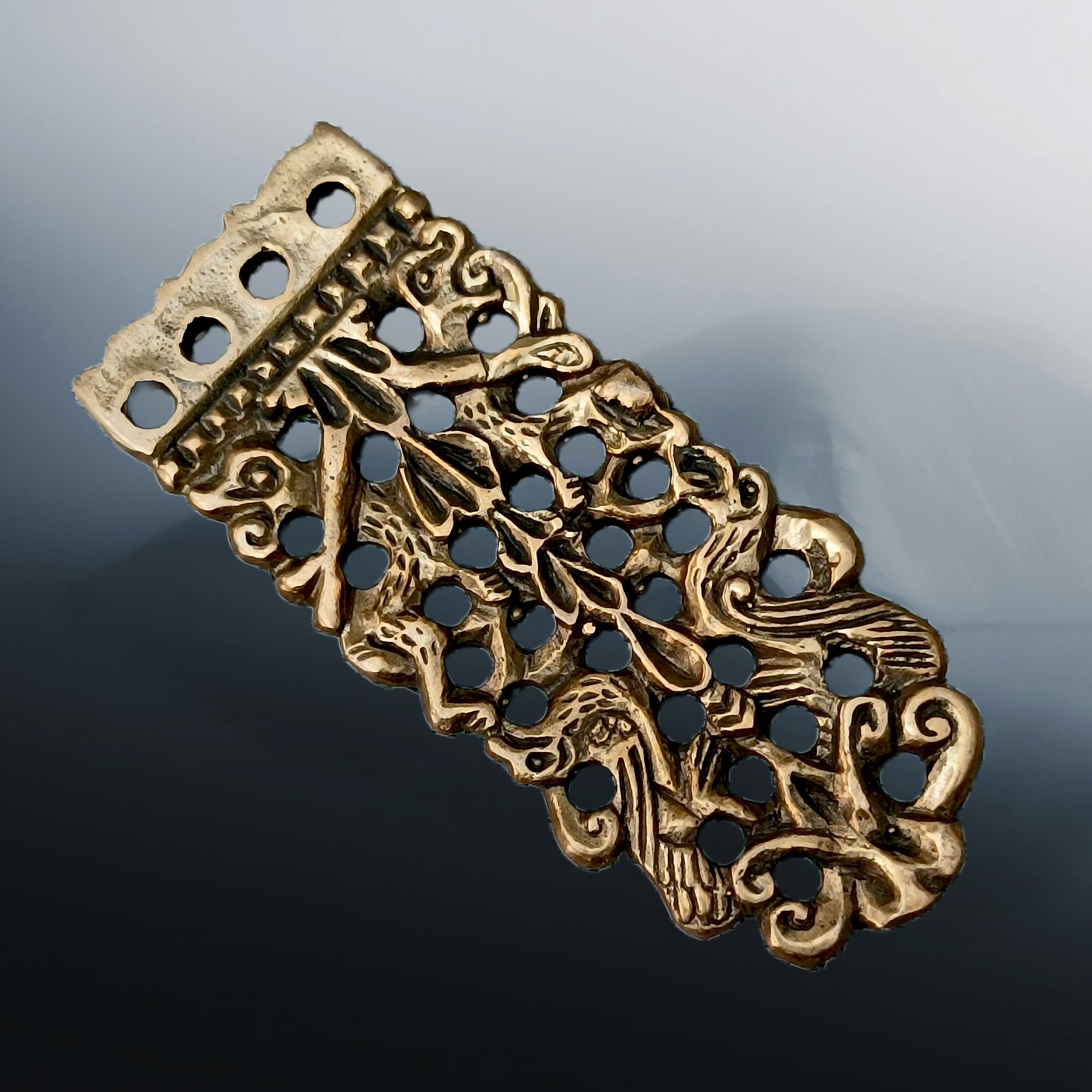 Large Bronze Viking / Saxon Strap End from Winchester