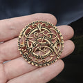 Large Bronze Saxon Pitney Brooch - Replica Saxon Jewelry
