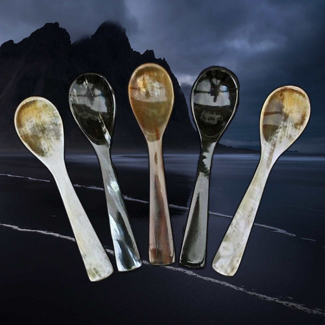 Small Horn Porridge Spoon
