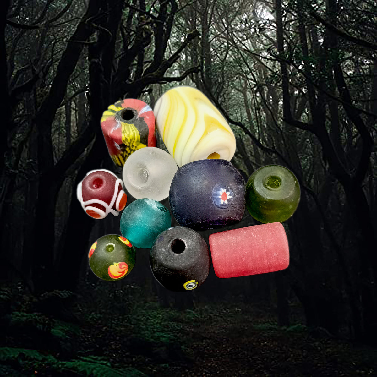 Glass Viking Beads From Birka to make Viking Bead Necklaces