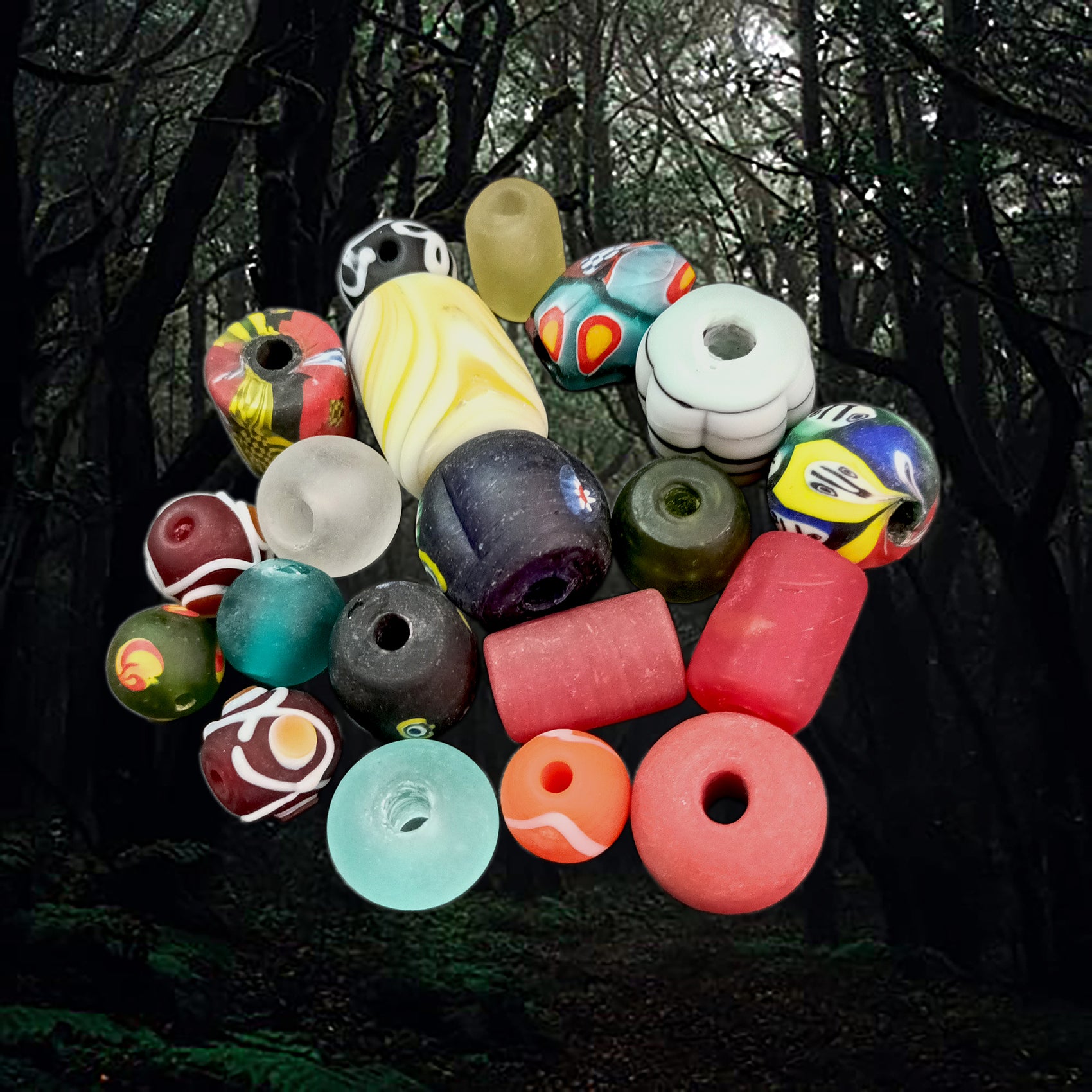 Glass Viking Beads From Birka to make Viking Bead Necklaces