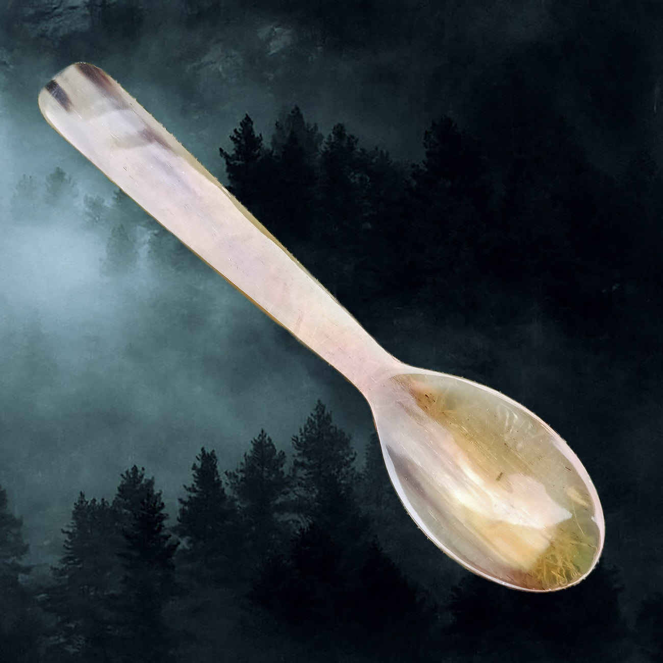 Large Horn Porridge Spoon for Viking / Medieval Feasting