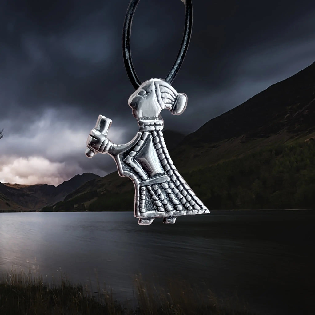 Silver Valkyrie Pendant in 925 Sterling Silver