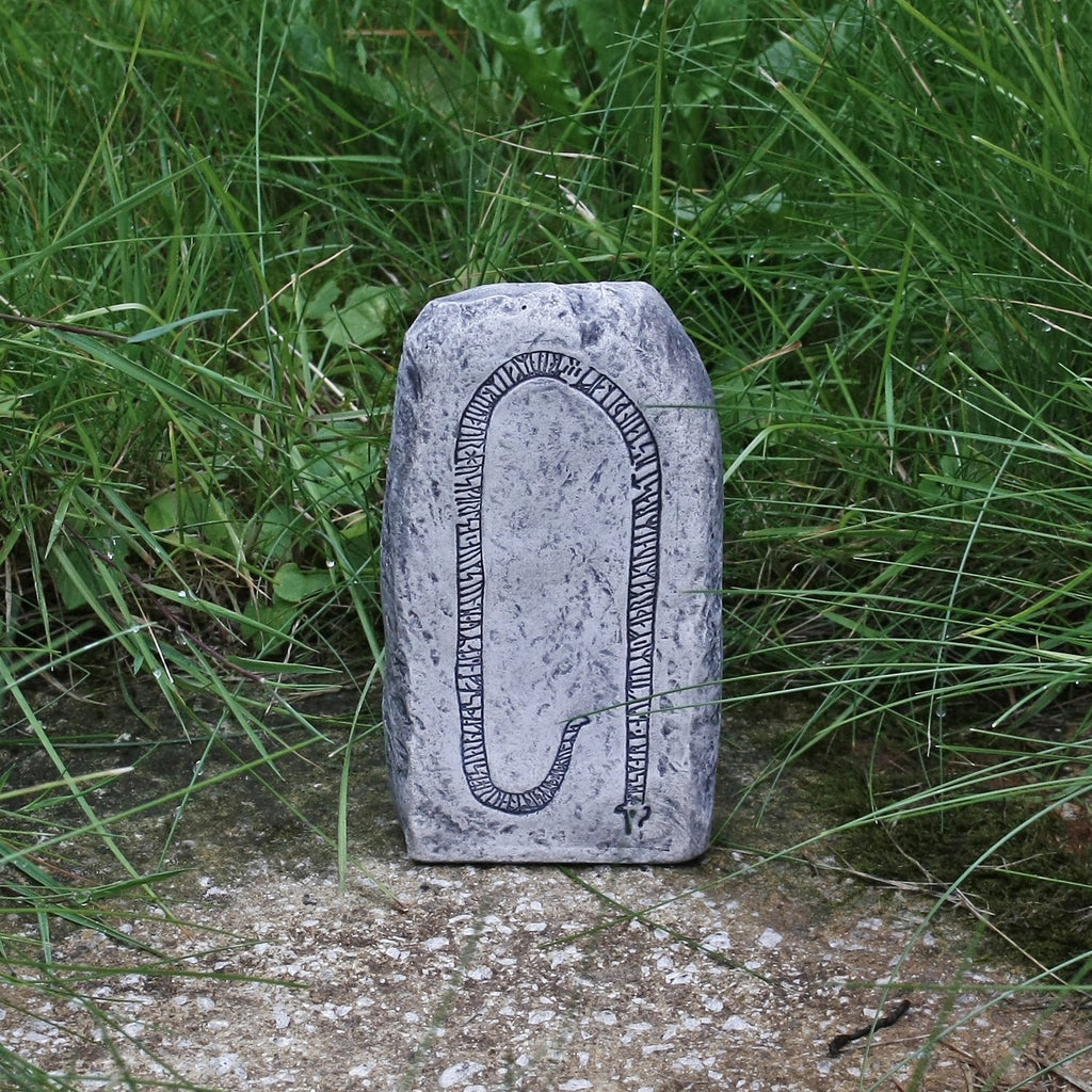 Ornamental Runestone Replica From Ängvreta Uppland