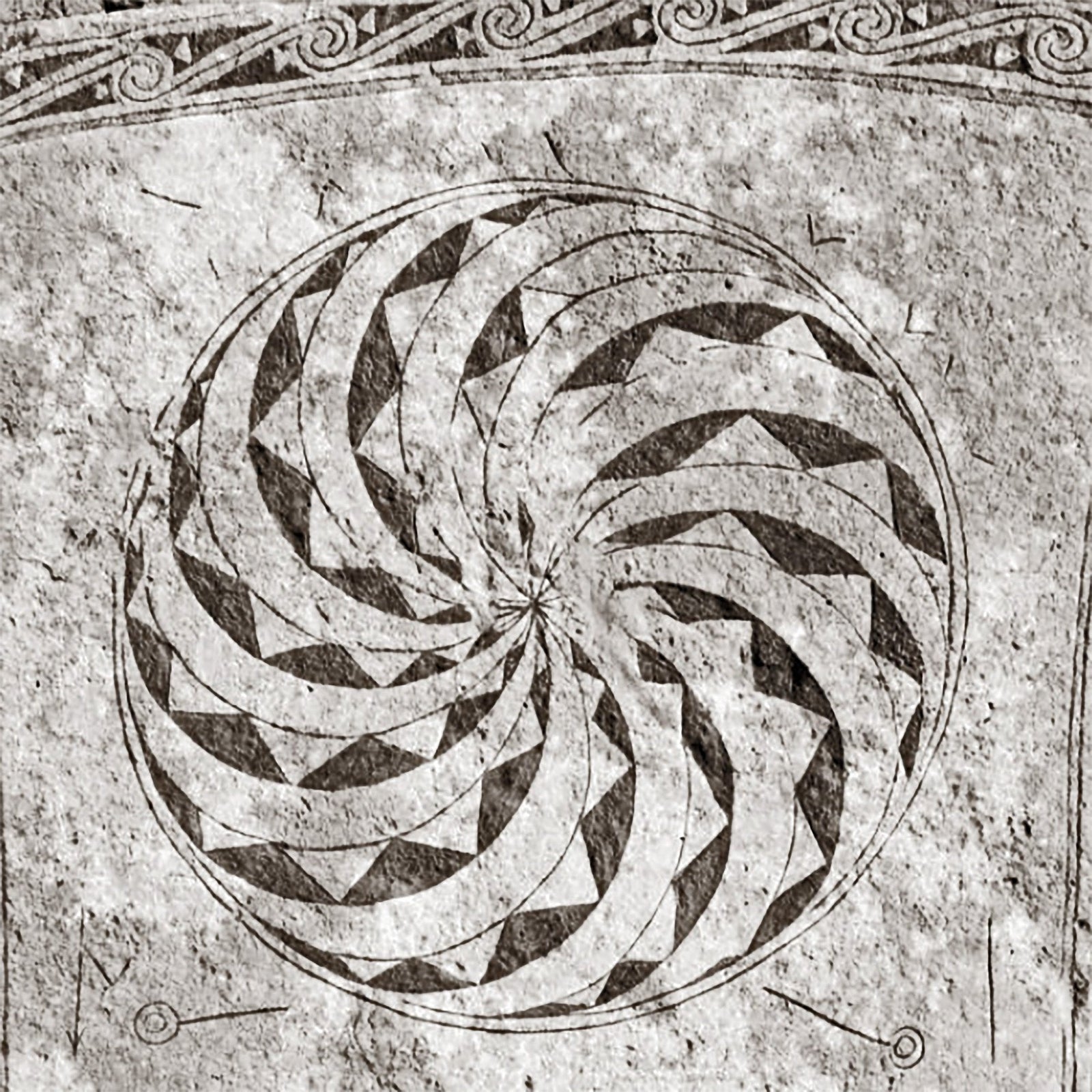 Bronze Sun Wheel Pendant - Odin Pendant - Viking Jewelry