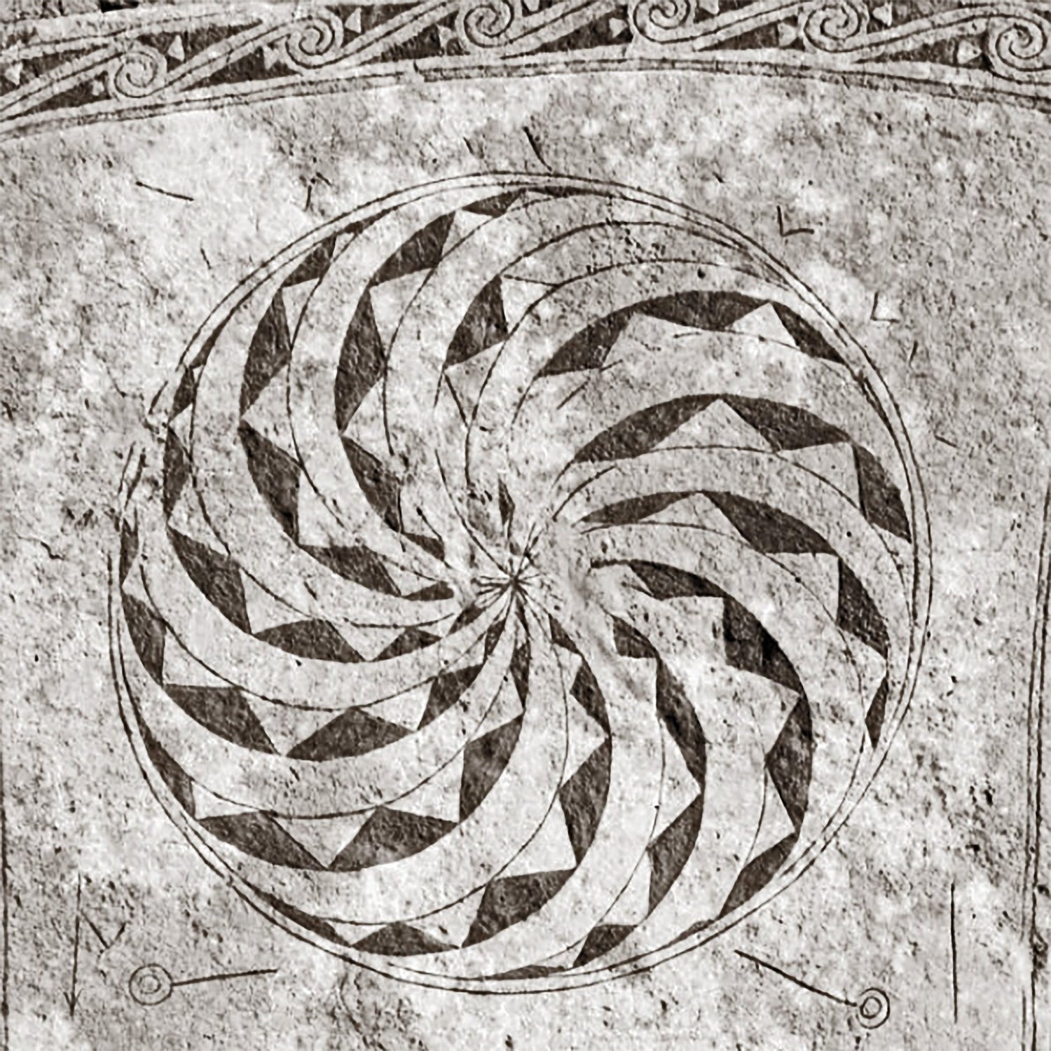 Bronze Gotland Sun Wheel Earrings - Viking Jewelry