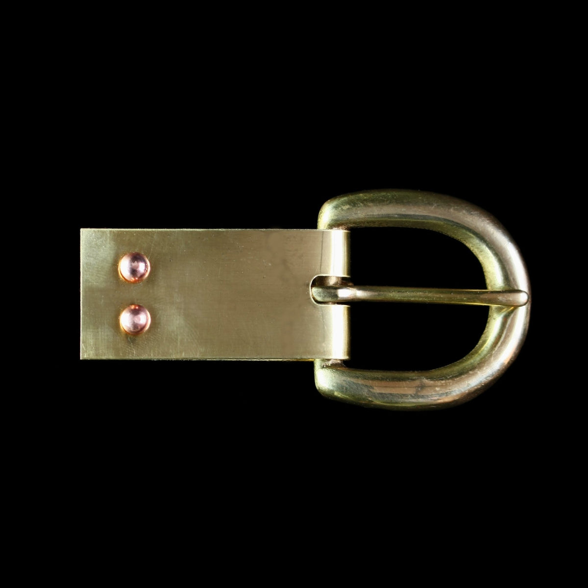 Brass Buckle Plate for Reenactment Belts - Viking Clothing