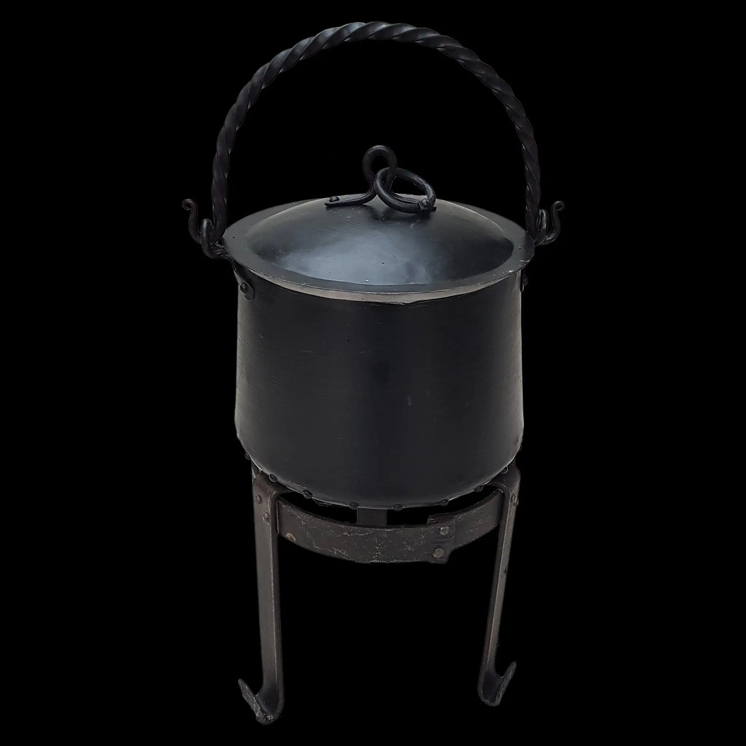 Hand-Forged Iron Cooking Stand