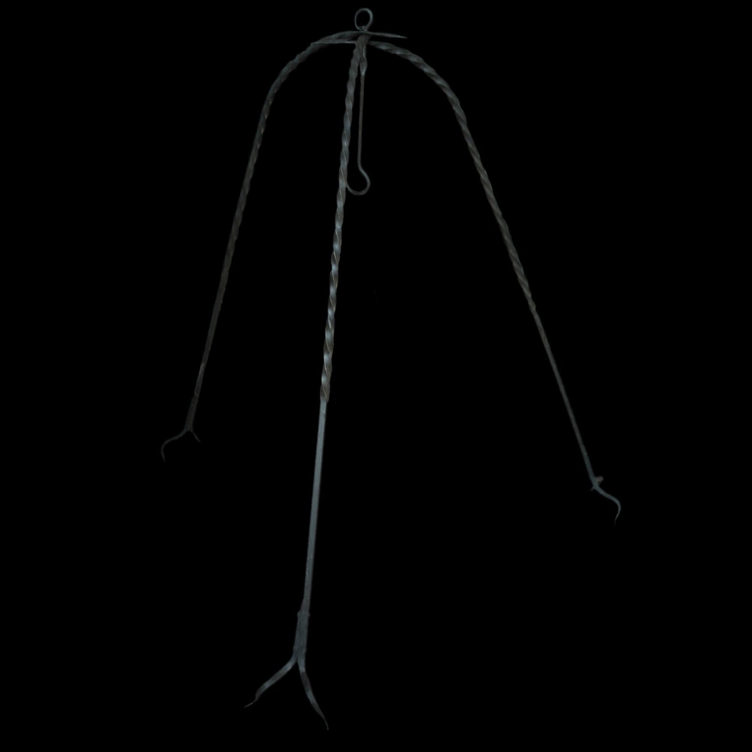 Hand-Forged Iron Tripod Cooking Stand