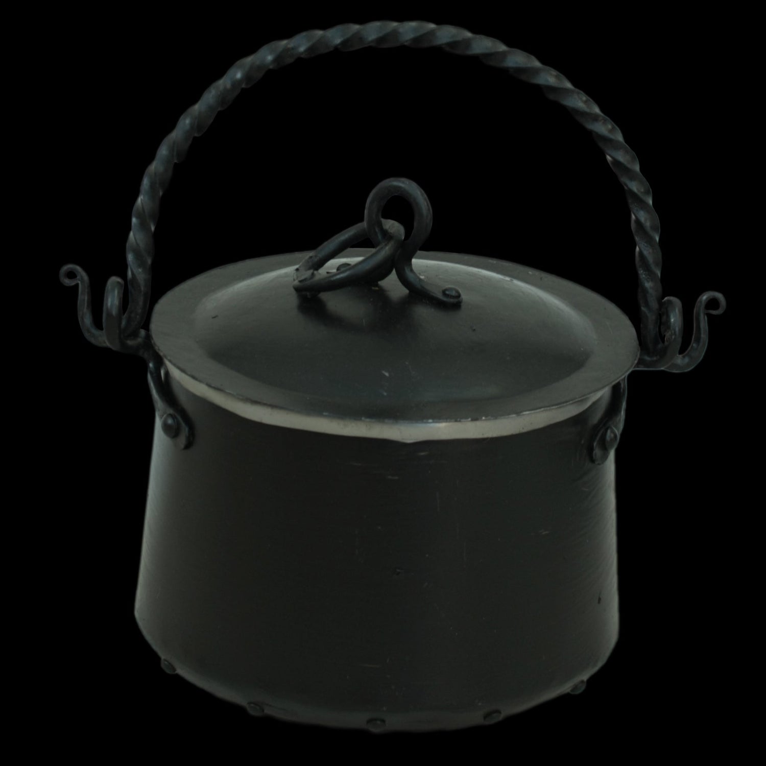 Hand-Forged Steel Cauldrons in 3 Sizes - Optional Lids