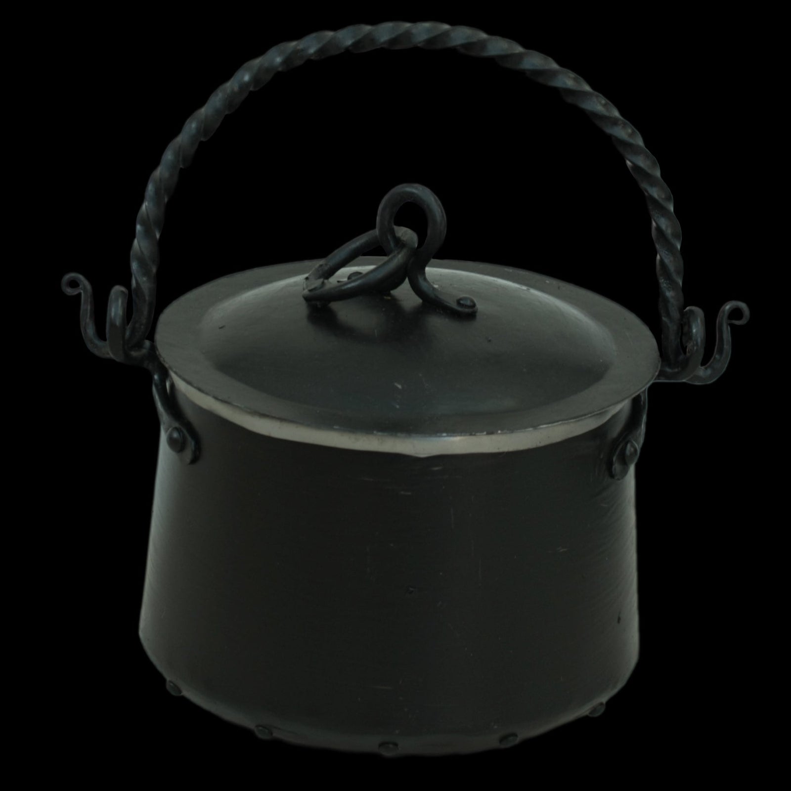 Hand-Forged Steel Cauldrons in 3 Sizes - Optional Lids