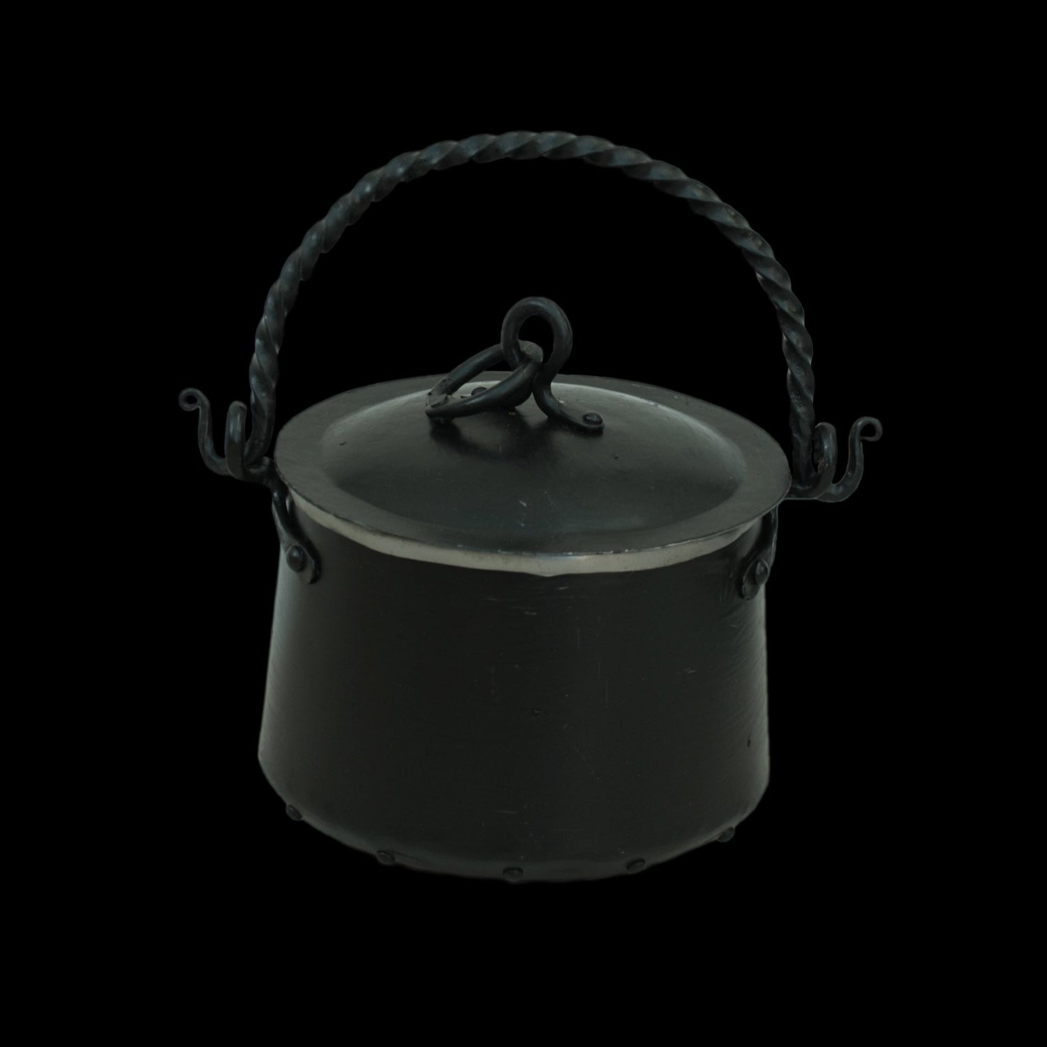 Hand-Forged Steel Cauldrons in 3 Sizes - Optional Lids