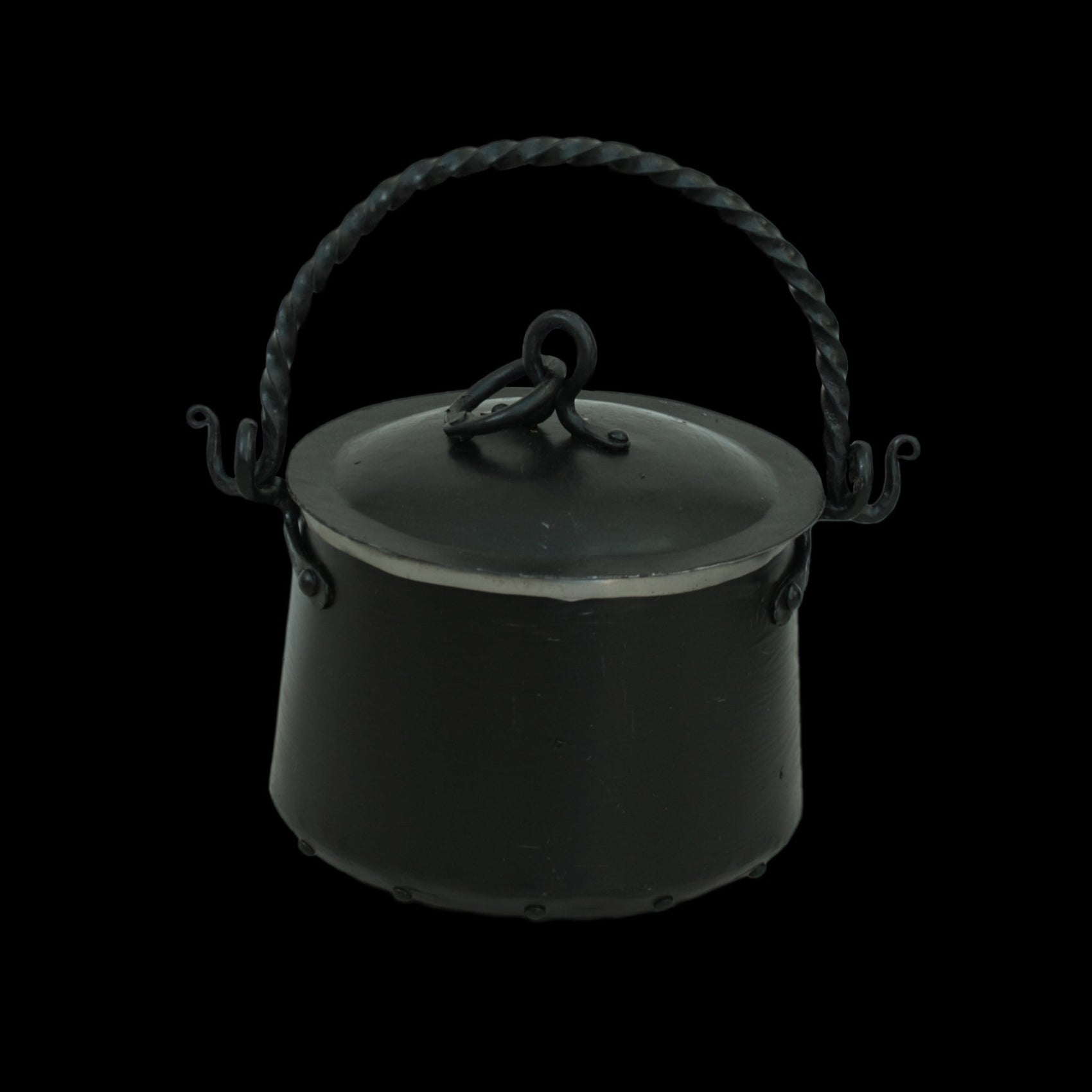 Hand-Forged Steel Cauldrons in 3 Sizes - Optional Lids