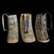 Large Rustic Horn Beer Mug