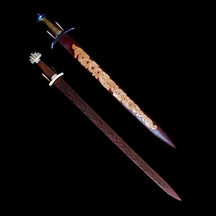 Custom Leather Sword Scabbard - Viking Warrior Costume
