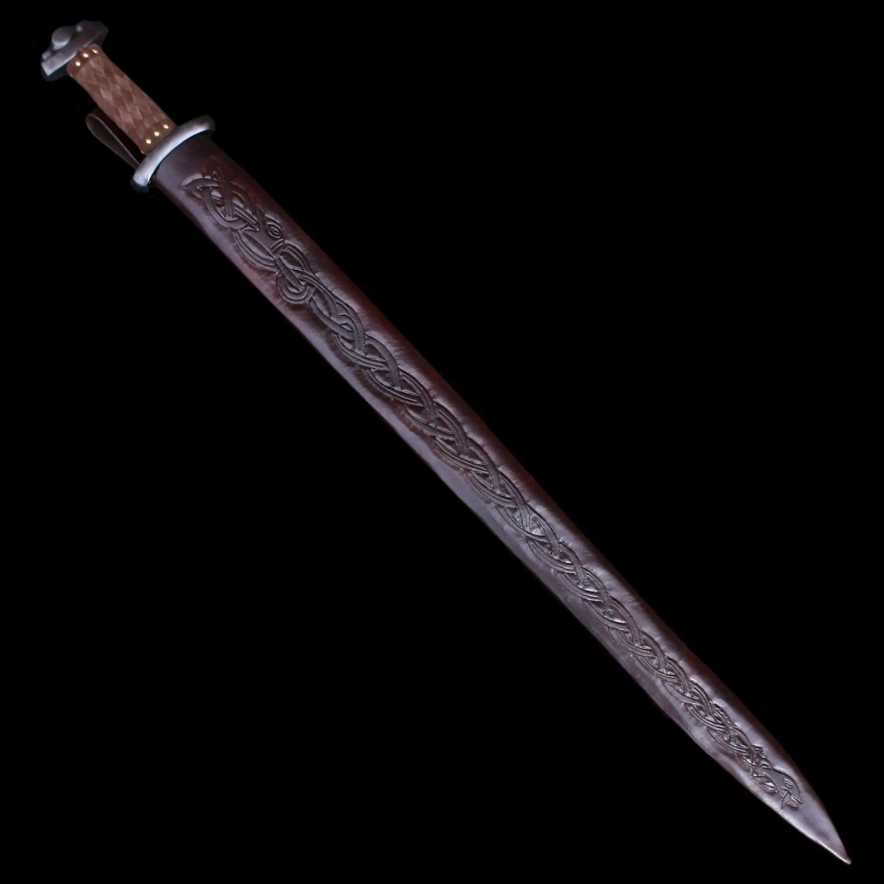 Custom Leather Sword Scabbard - Viking Warrior Costume