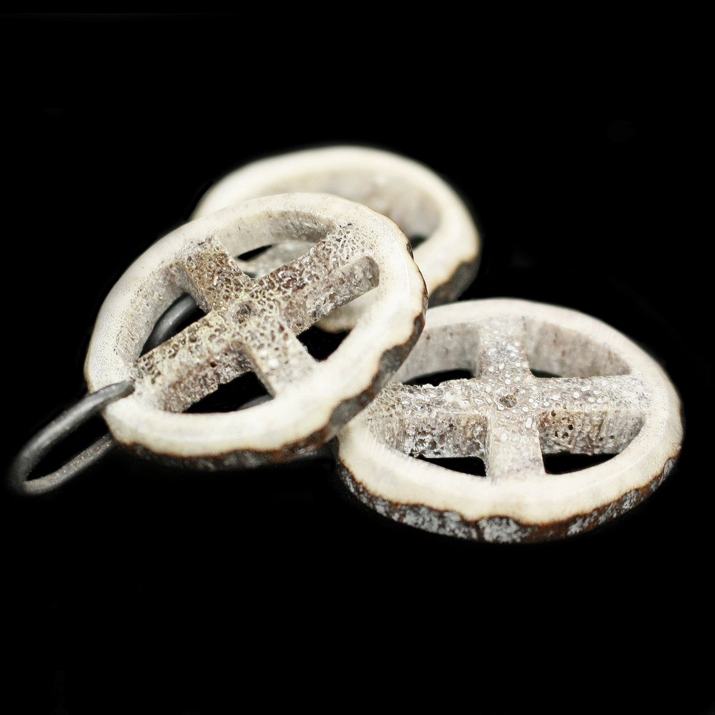 Bone Sun Cross Odin Pendant - Viking Jewelry