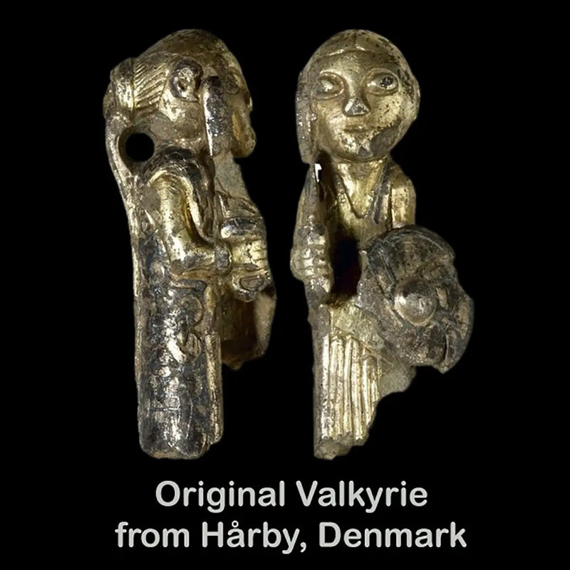 Large Valkyrie Pendant in Silver or Bronze - Replica Viking Jewelry