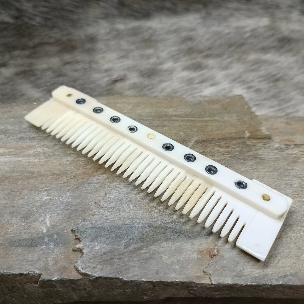 Medium Decorated Bone Viking Comb - Viking Hair Accessories