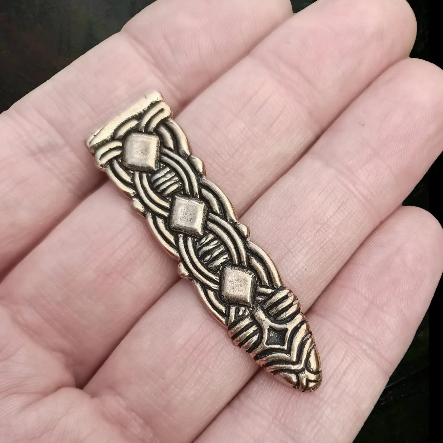 Bronze Borre Style Buckle Set - Viking Crafts - Viking Belt Fittings