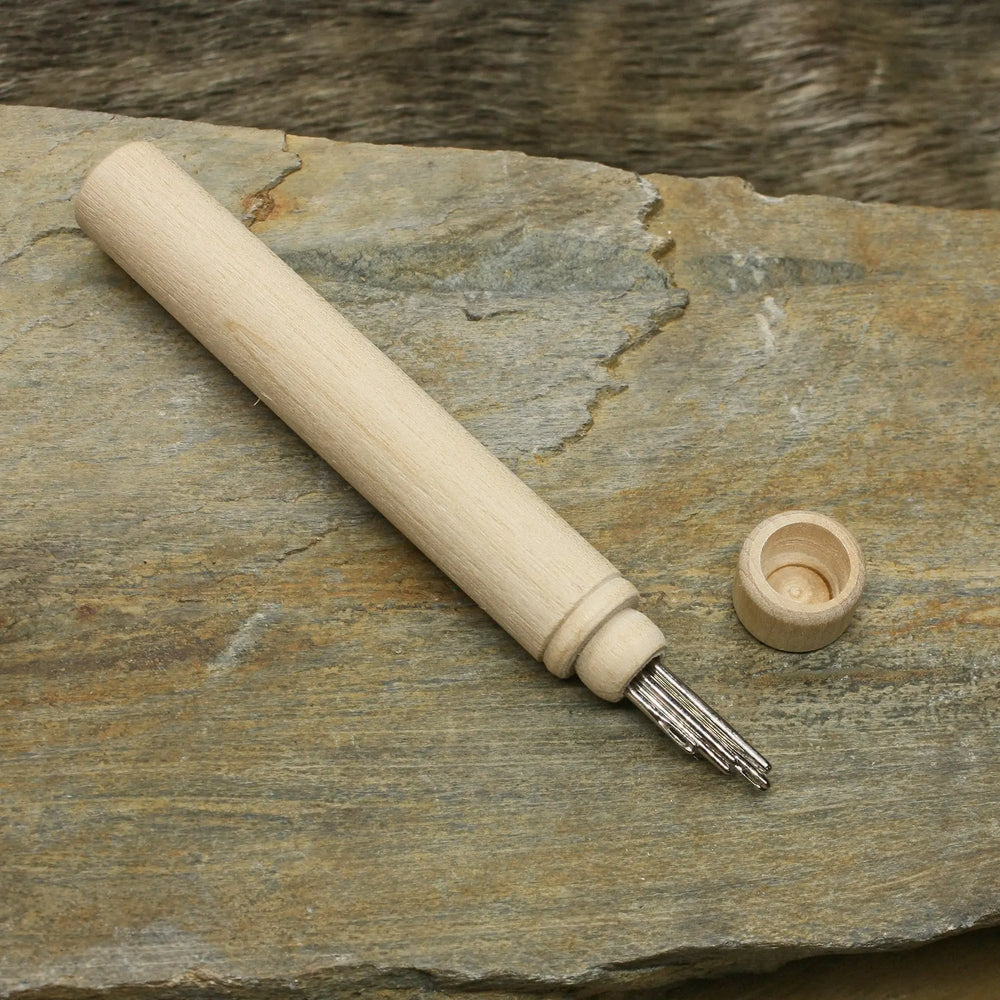 Wooden Viking / Medieval Needlecase - The Viking Dragon