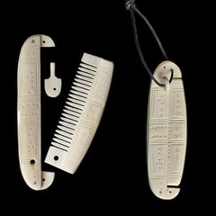 Decorated Encased Bone Viking Comb - Viking Accessories