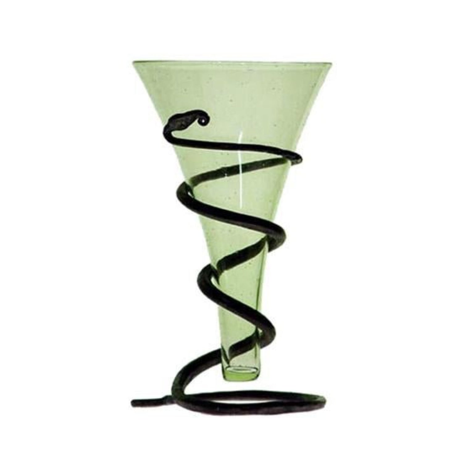 Glass Viking Cone Beaker with Iron Stand