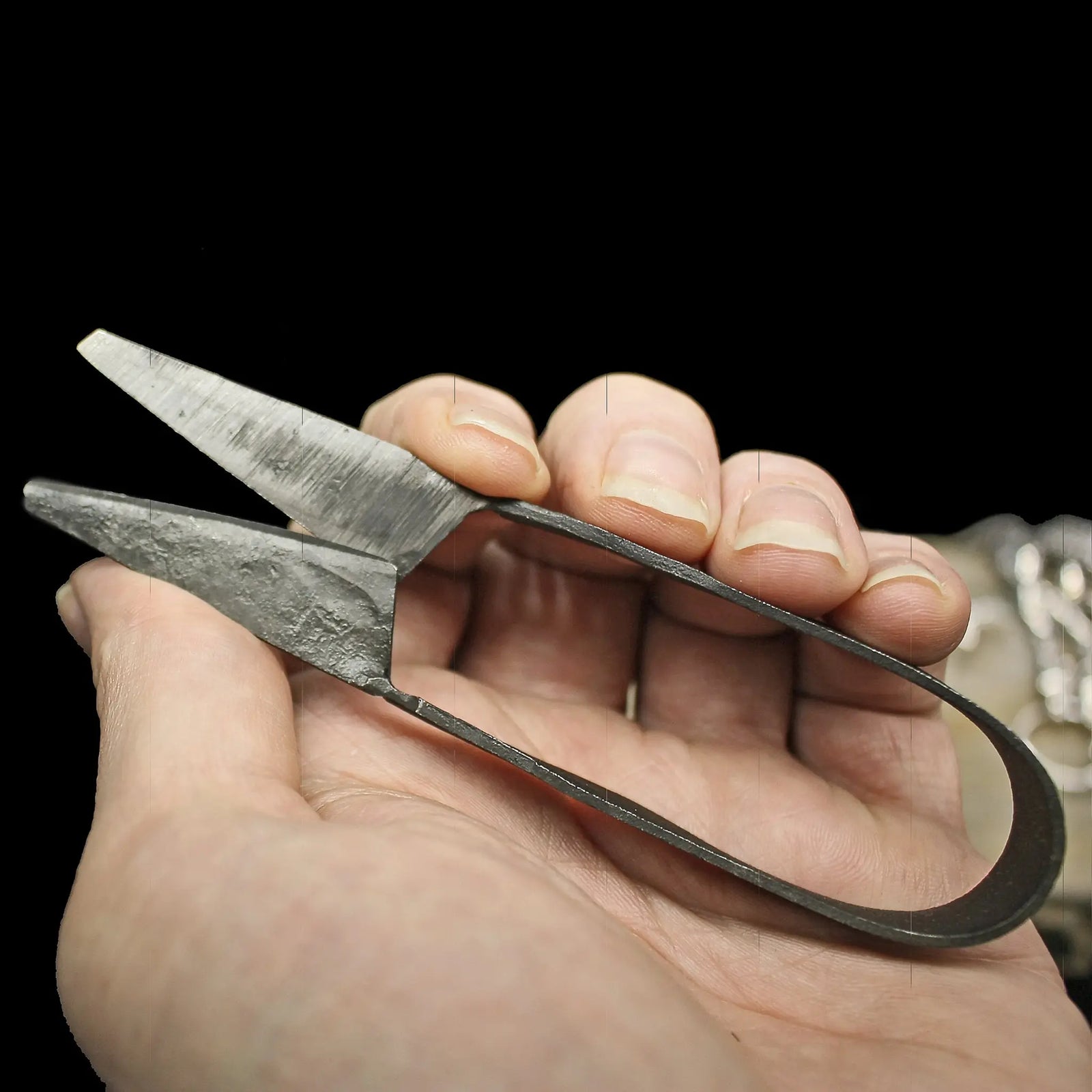 Replica Dark Age HandForged Iron Snips For Viking Reenactment Small
