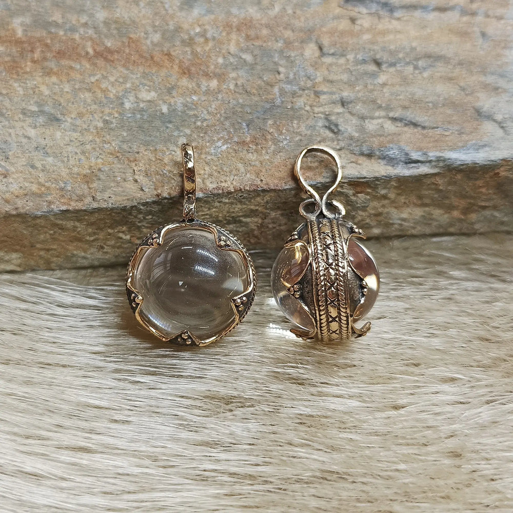 Small Bronze Gotland Crystal Ball Pendant - Viking Jewelry