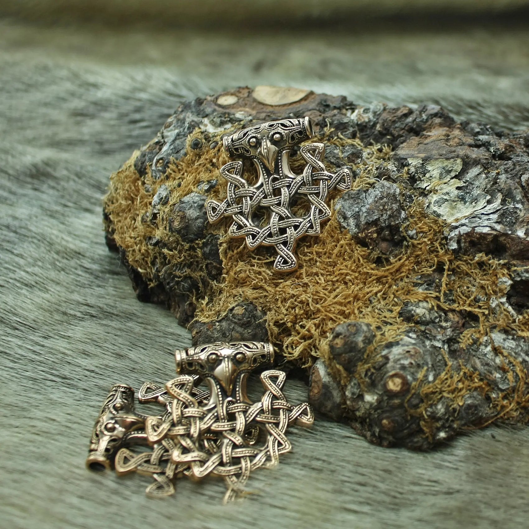 Bronze Hiddensee Replica Viking Thors Hammer Pendant