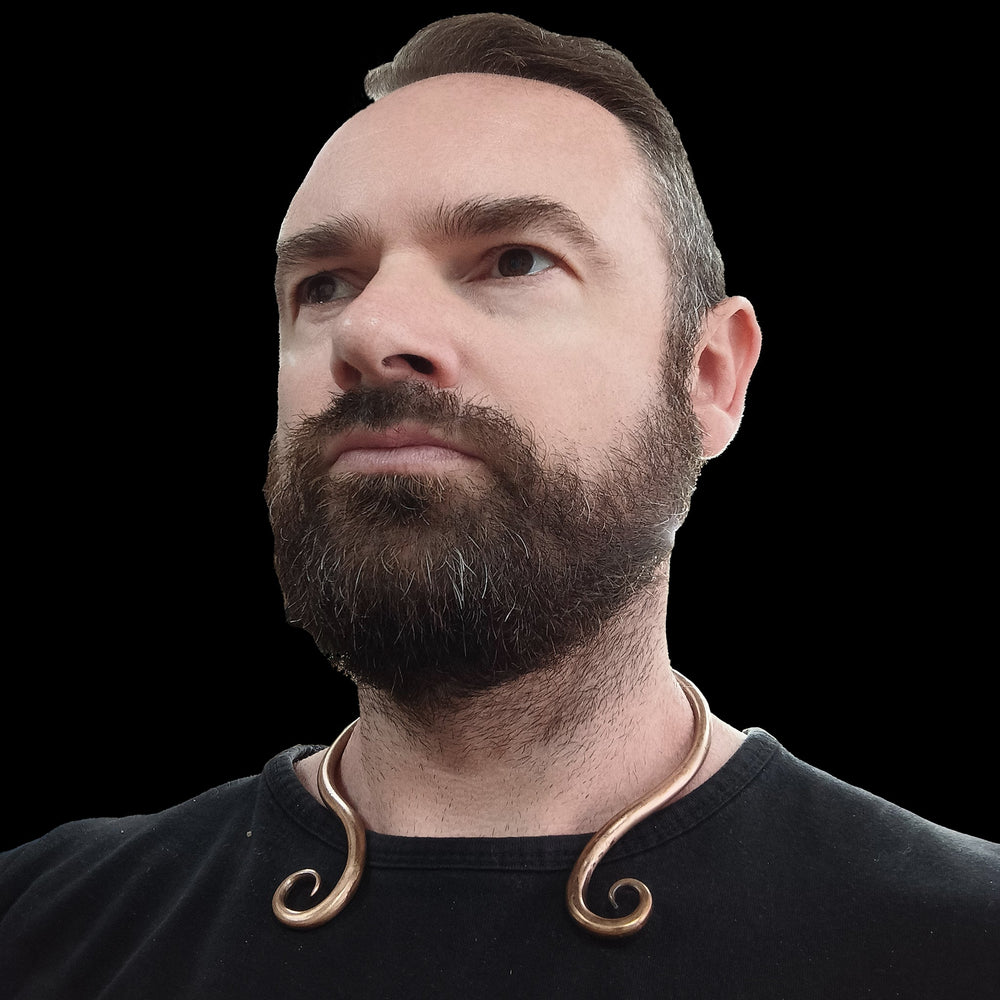 Hand Forged Bronze Viking Neck Torc - Viking Jewelry